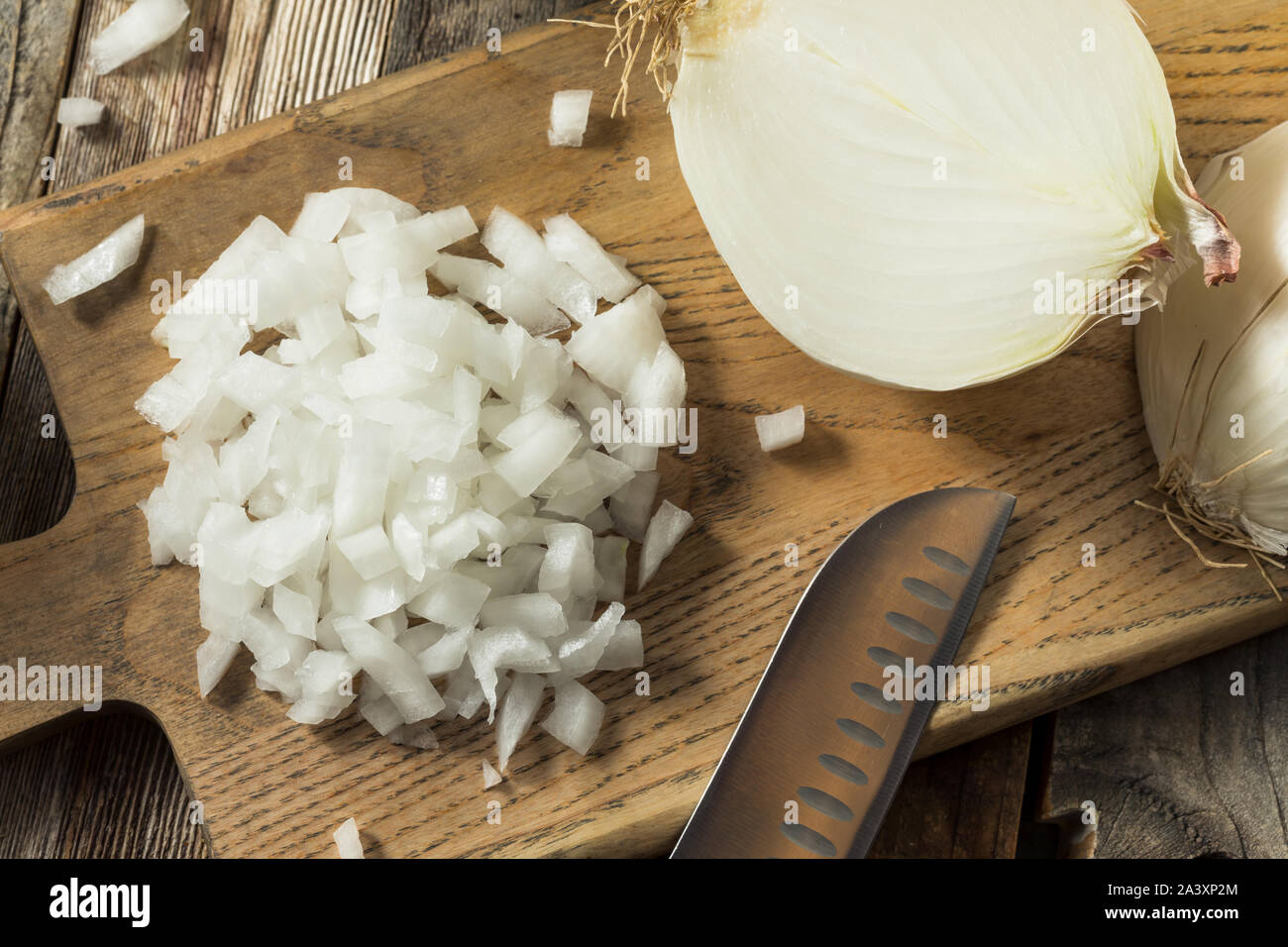 Diced white onion hi-res stock photography and images - Alamy