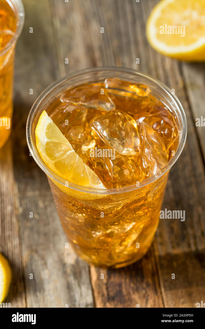 Refreshing Cold Iced Tea in a To Go Cup Stock Photo - Alamy
