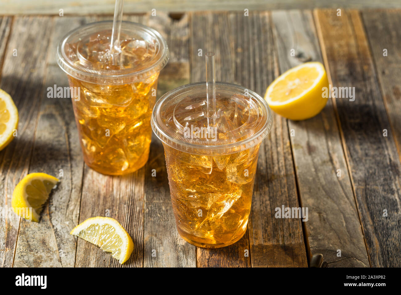 Refreshing Cold Iced Tea in a To Go Cup Stock Photo - Alamy