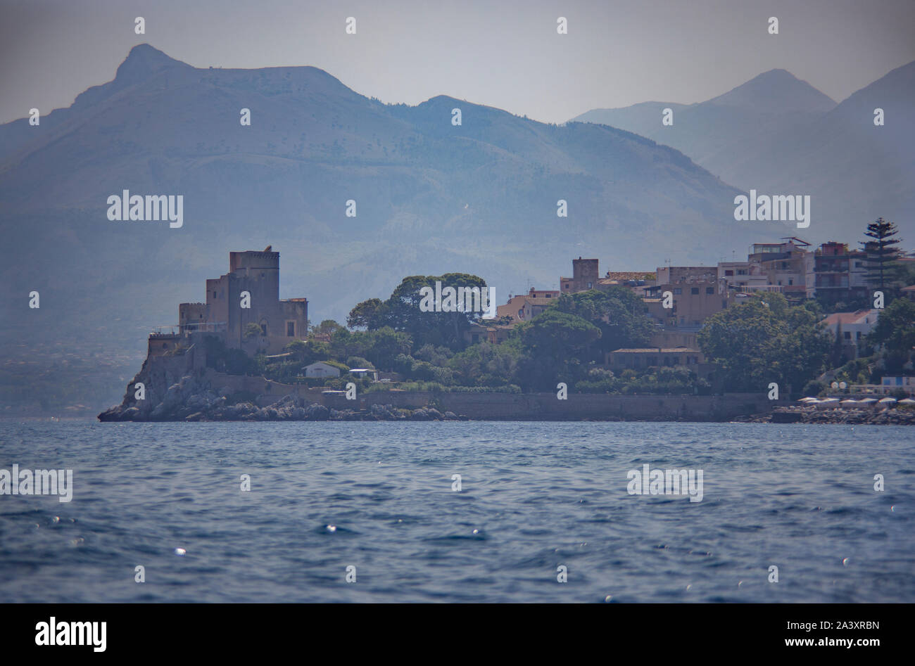 Solanto Castle from the sea 2 Stock Photo - Alamy