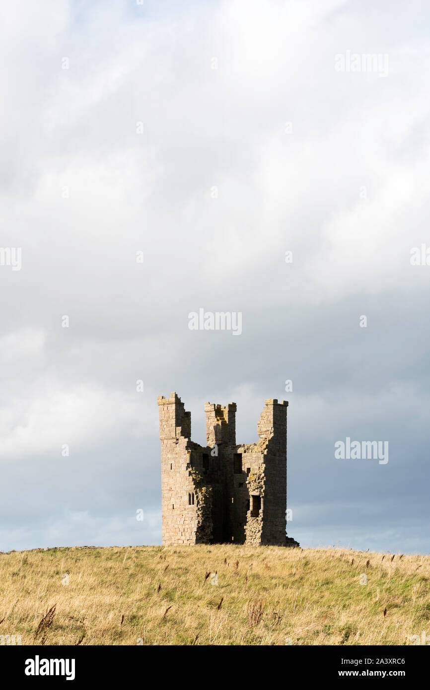 Lilburn Tower, part of Dunstanburgh castle, Northumberland, England, UK ...