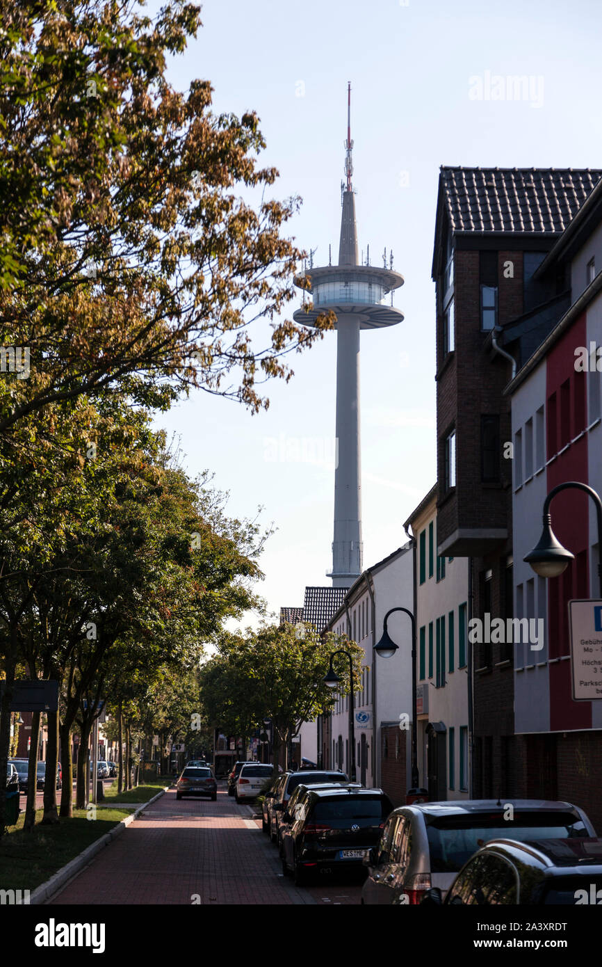 Telecommunication tower "Langer Heinrich" at the Deutsche Post, the ...