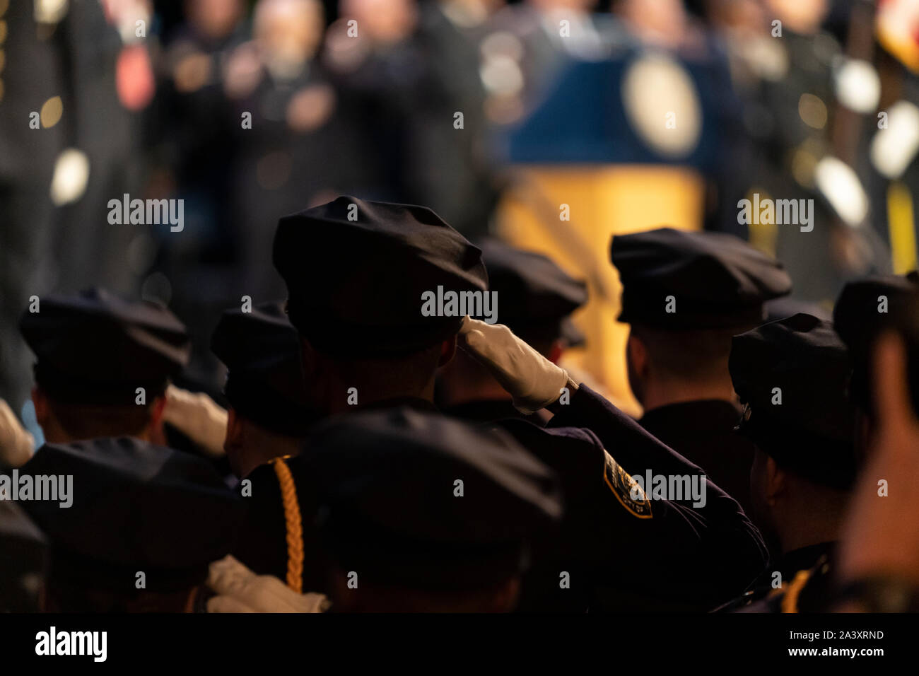 New York, NY - October 10, 2019: Atmosphere during New York Police ...
