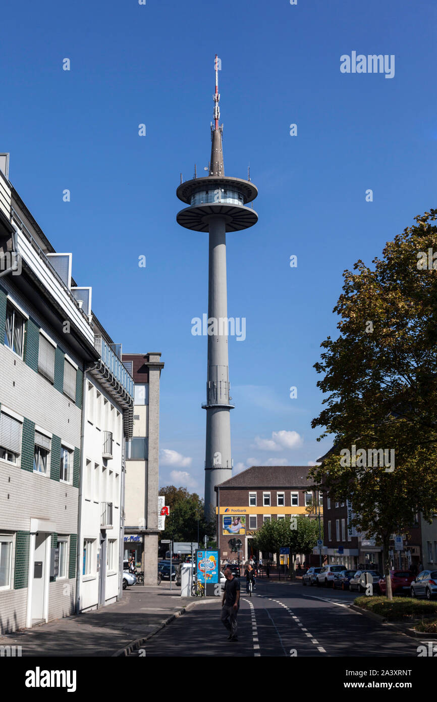 Telecommunication tower "Langer Heinrich" at the Deutsche Post, the ...