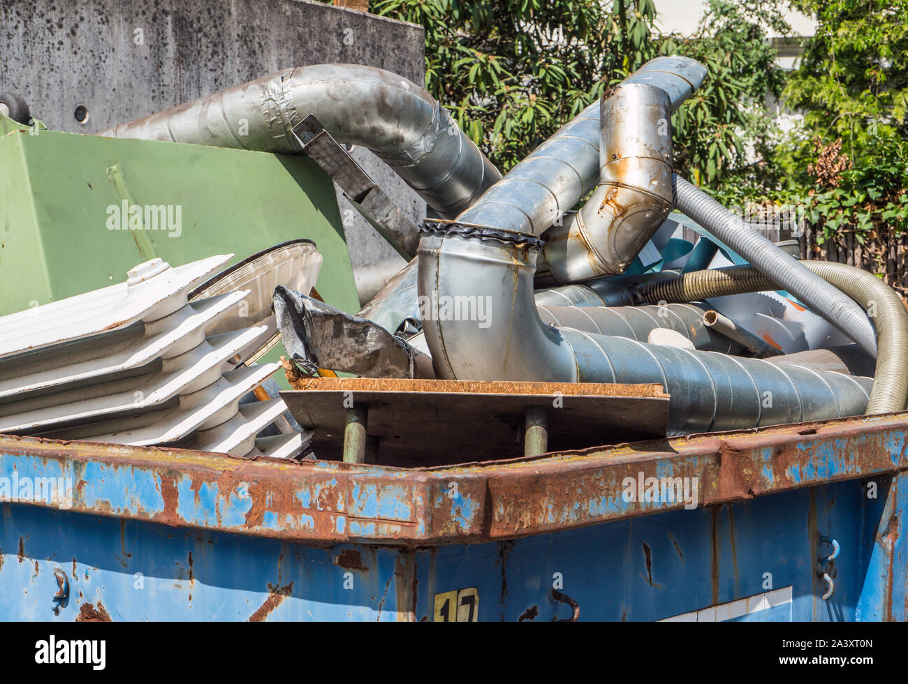Iron scrap recycling Stock Photo - Alamy