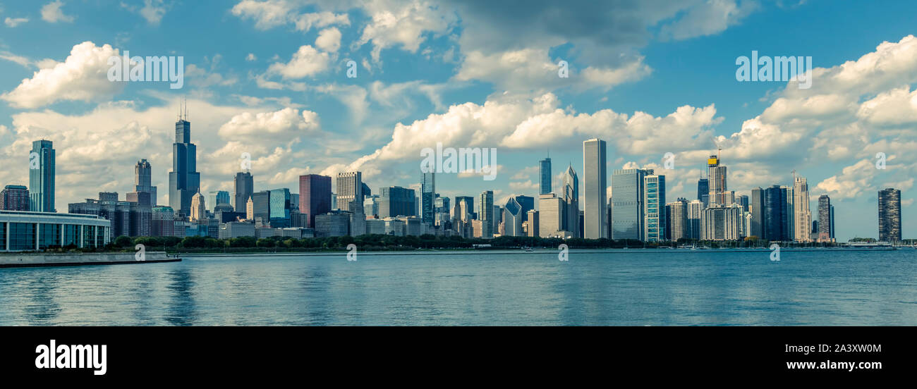 Chicago bridge panoramic view hi-res stock photography and images - Alamy