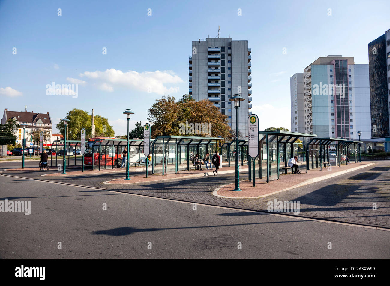 Bus stop at central station hi-res stock photography and images - Alamy
