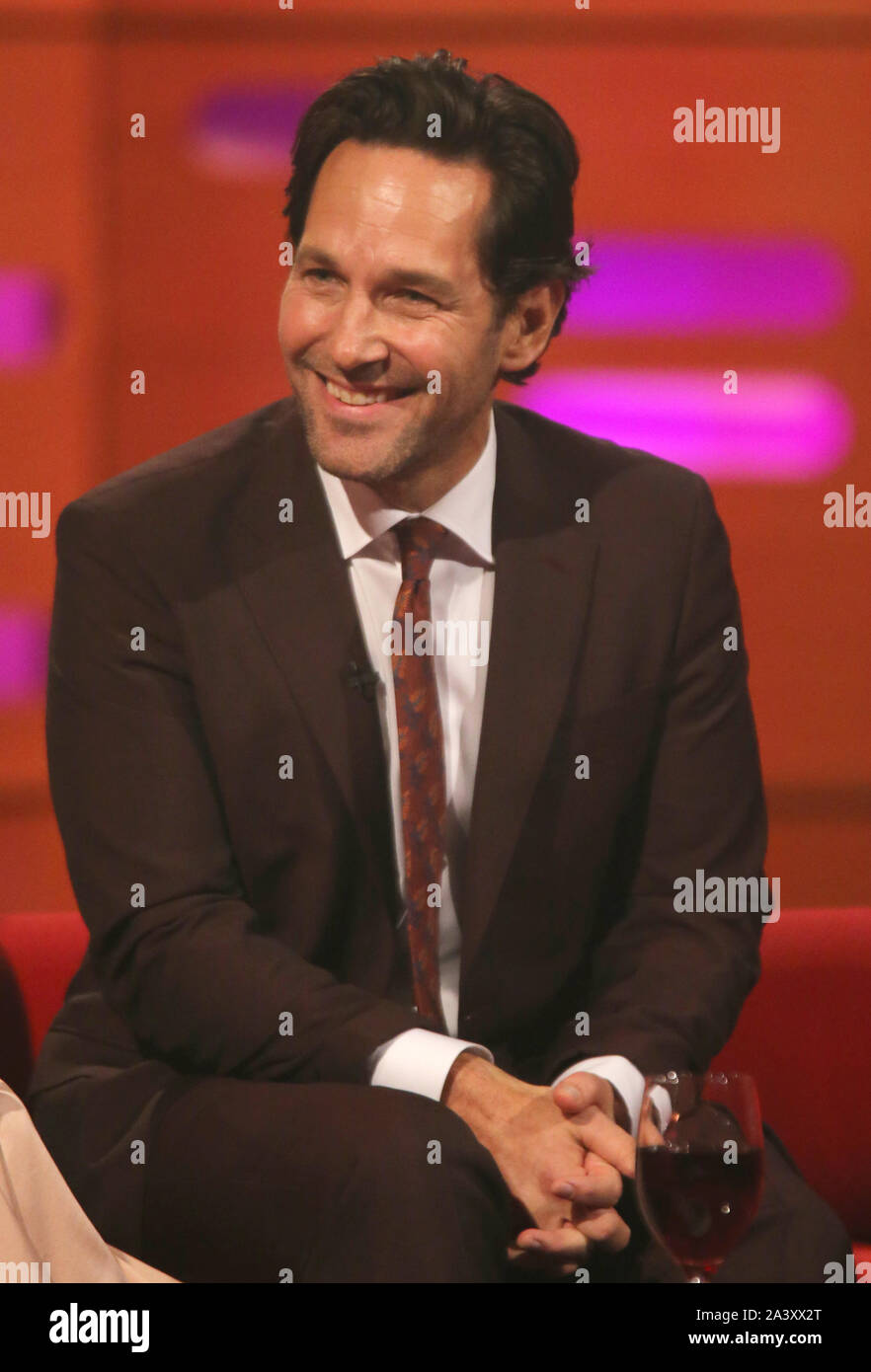 Paul Rudd during the filming for the Graham Norton Show at BBC ...