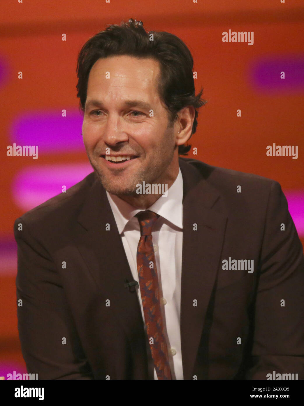 Paul Rudd during the filming for the Graham Norton Show at BBC ...