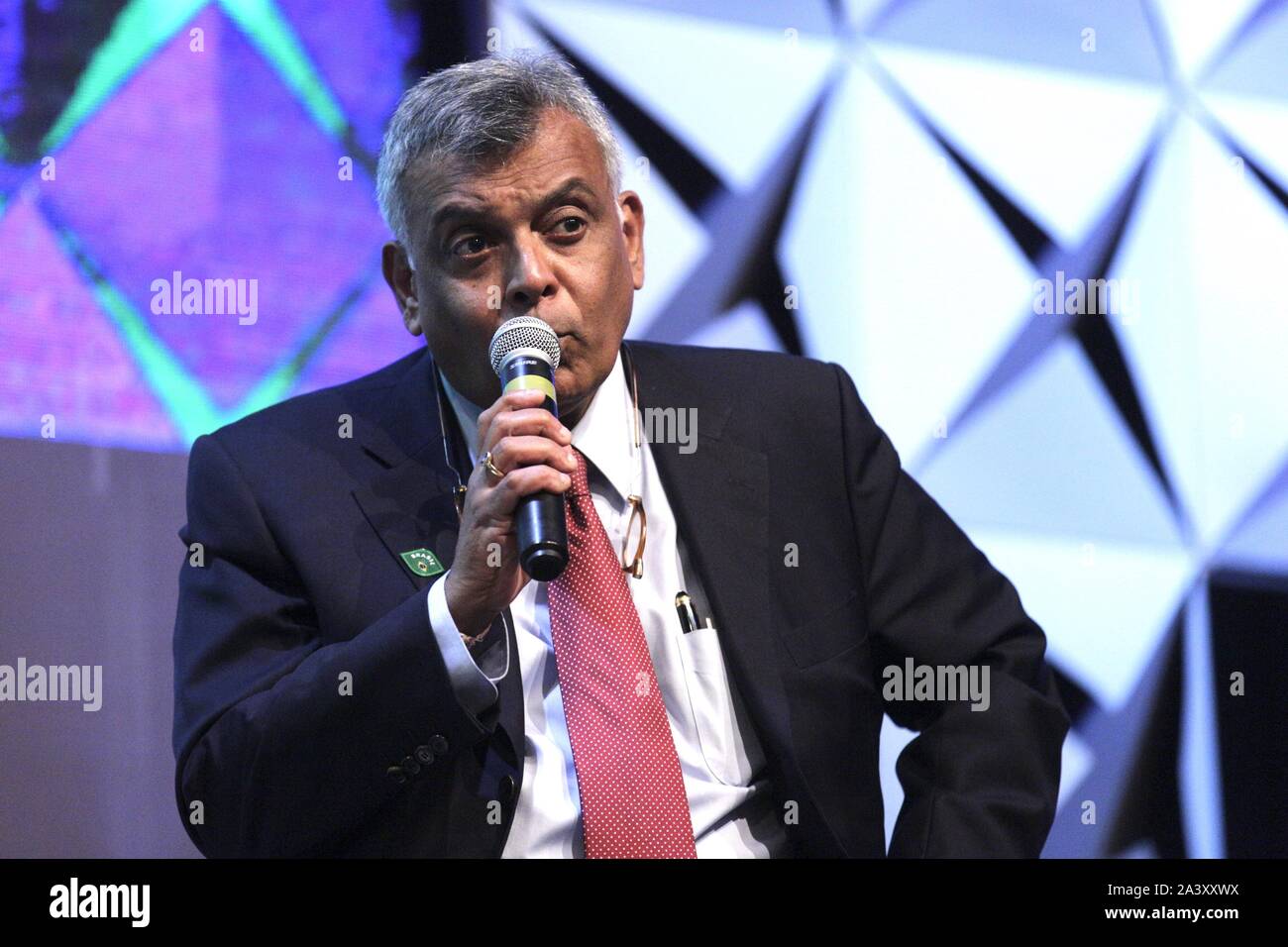 Sao Paulo, Brazil. 10th Oct, 2019. DILIP SUNDARAM, CEO of Mahindra ...