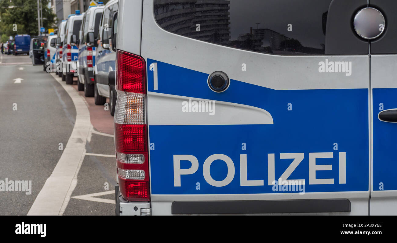 German police cars hi-res stock photography and images - Alamy