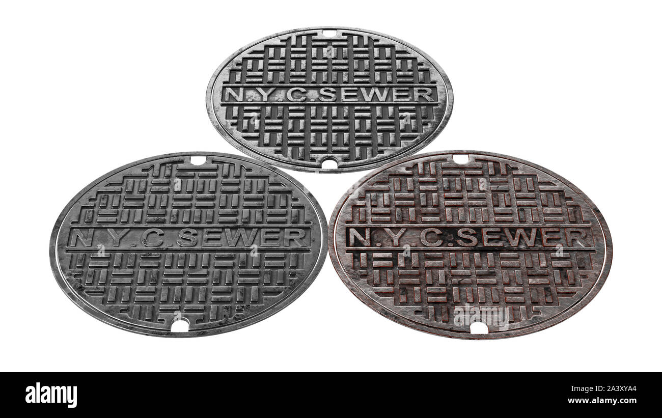 Circular manhole cover Cut Out Stock Images & Pictures - Alamy