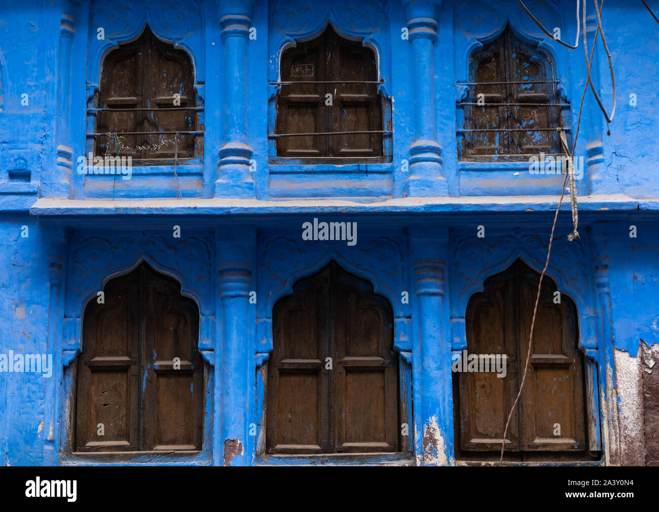 Old blue house of a brahmin, Rajasthan, Jodhpur, India Stock Photo - Alamy