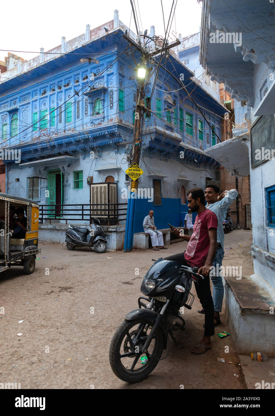 Old blue house of a brahmin, Rajasthan, Jodhpur, India Stock Photo - Alamy