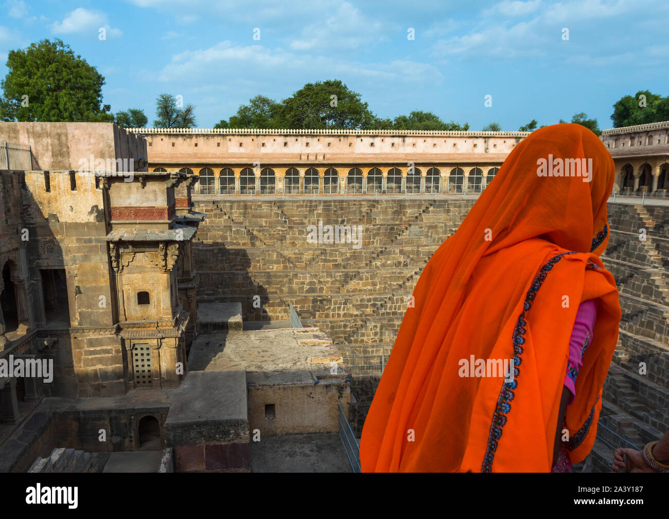 Rajasthani women in Chand Baori stepwell, Rajasthan, Abhaneri, India ...