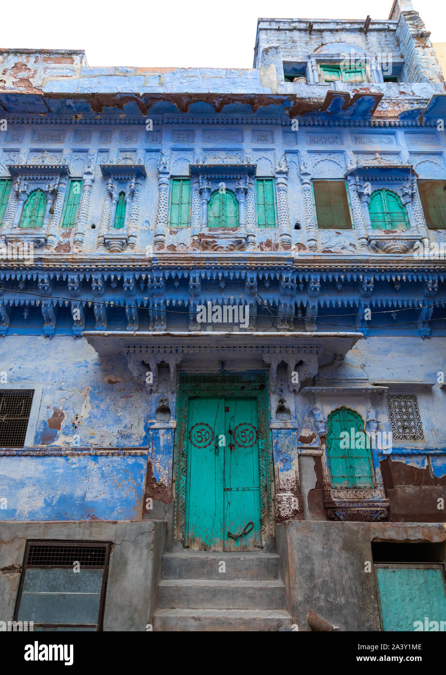 Old blue house of a brahmin, Rajasthan, Jodhpur, India Stock Photo - Alamy