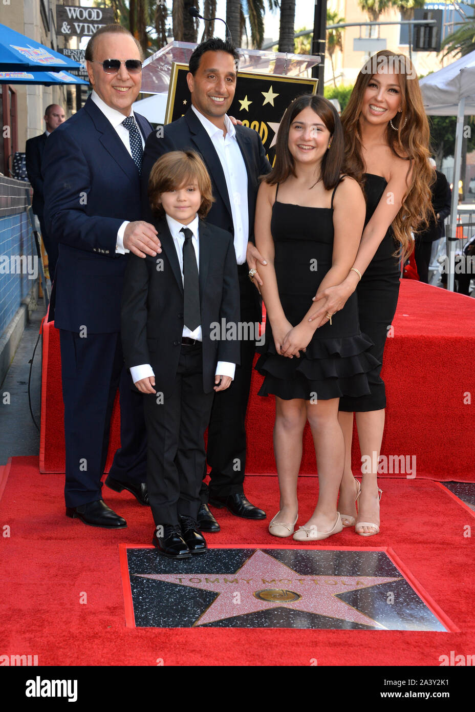 LOS ANGELES, CA. October 10, 2019: Tommy Mottola, Thalia Mottola ...