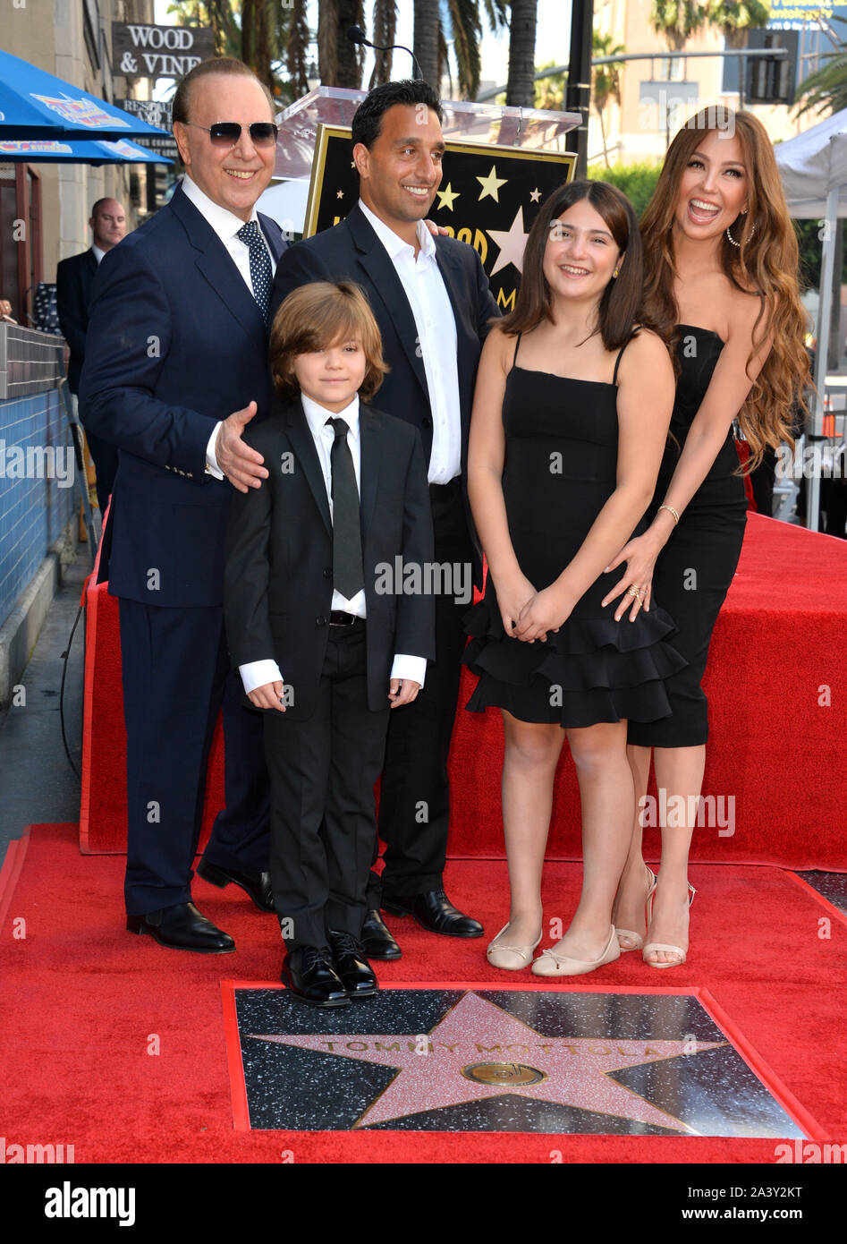LOS ANGELES, CA. October 10, 2019: Tommy Mottola, Thalia Mottola ...