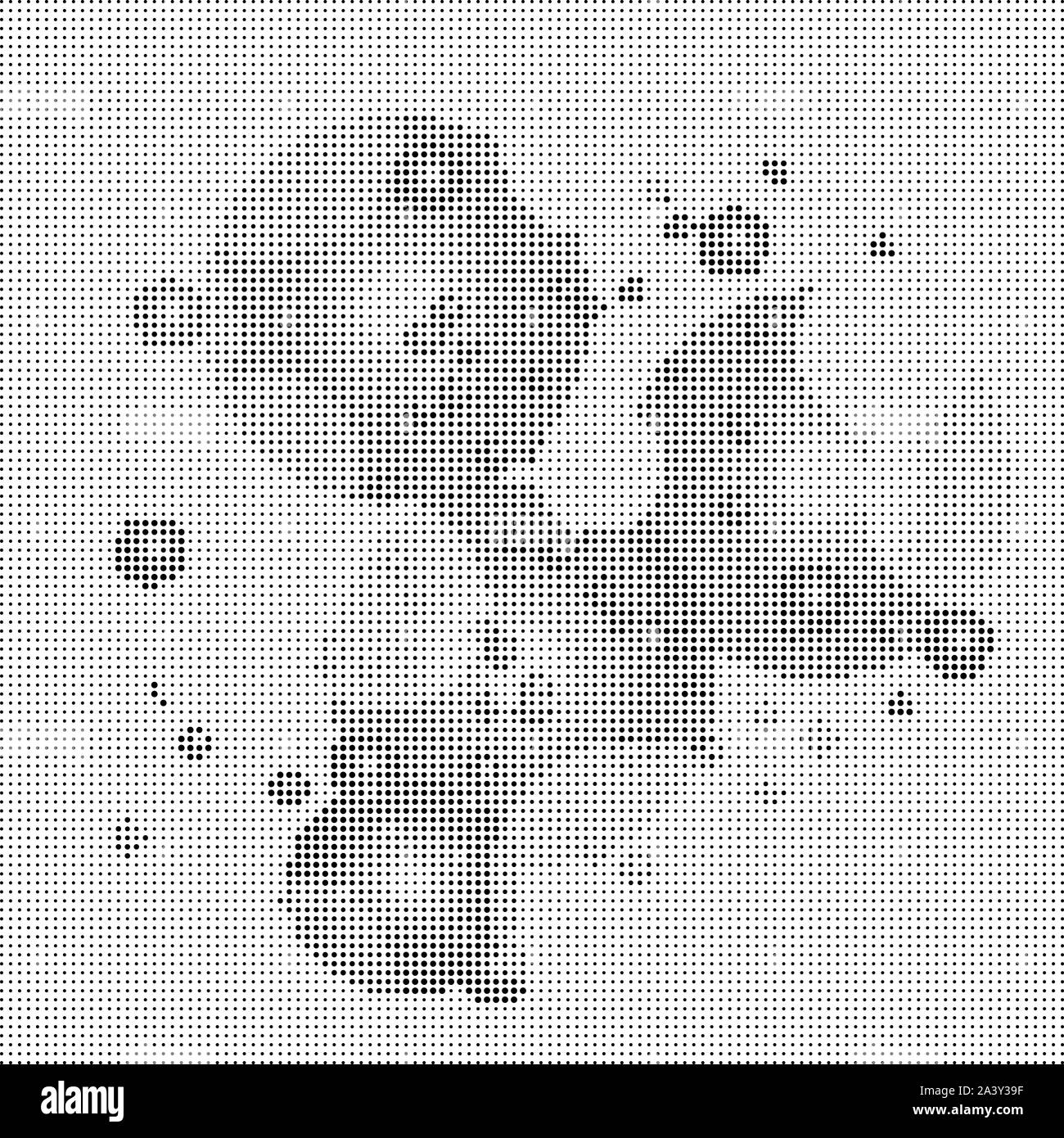 Halftone Pattern. Set of Dots. Dotted Texture. Overlay Grunge Template ...