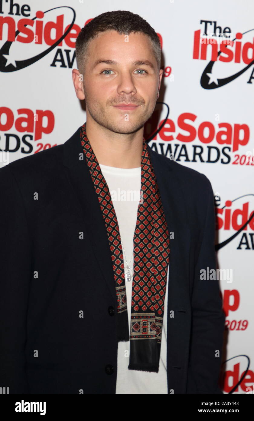 London, UK. David Ames at The Inside Soap Awards 2019, Sway Nightclub ...
