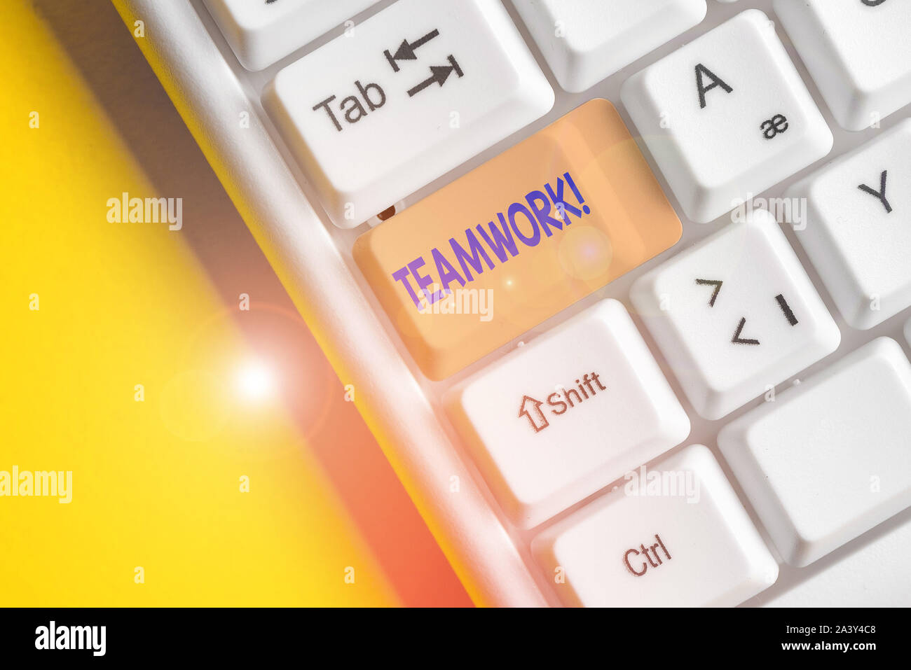 Handwriting text Teamwork. Conceptual photo combined action of group ...