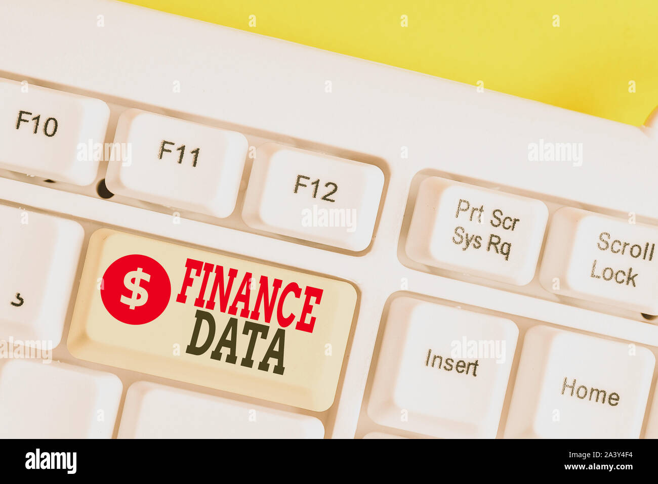 Text sign showing Finance Data. Business photo showcasing formal ...