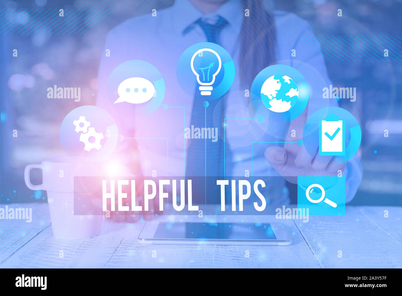 Handwriting text writing Helpful Tips. Conceptual photo secret ...