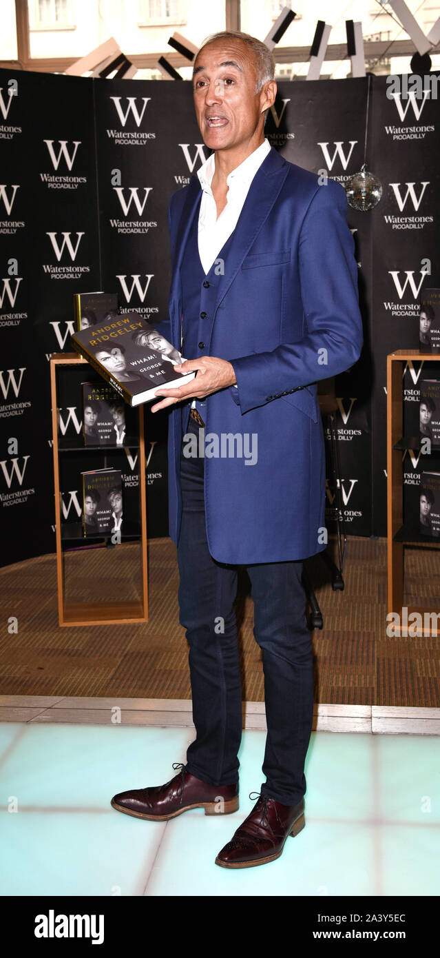 London, UK. Andrew Ridgeley signs copies of his new book 'Wham! George ...