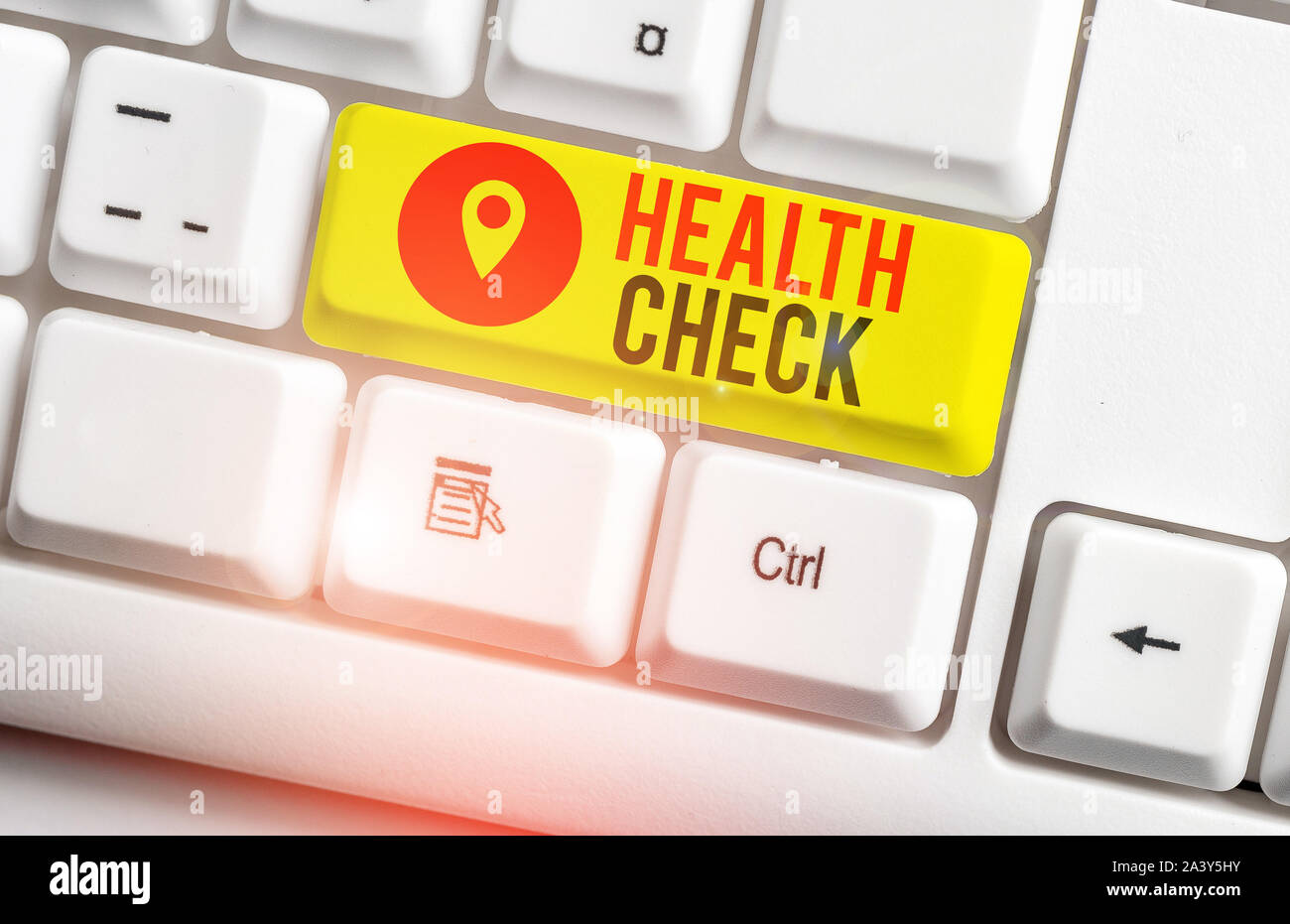 Text sign showing Health Check. Business photo showcasing thorough ...