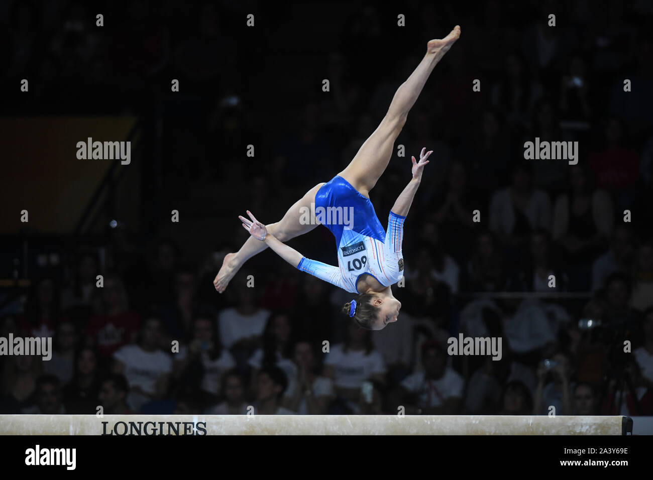 Stuttgart, Germany. 10th Oct, 2019. SARAH VOSS from Germany competes on ...