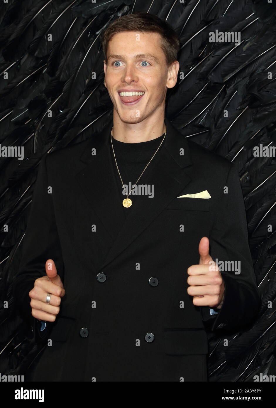 London.UK. Harris Dickinson at the Maleficent: Mistress Of Evil ...