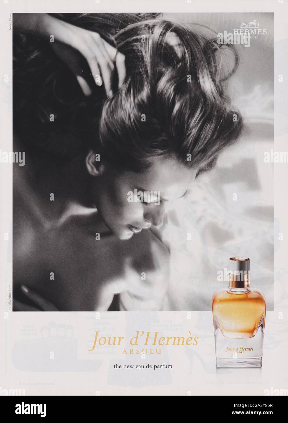 poster advertising HERMES Paris fashion house in paper magazine from ...