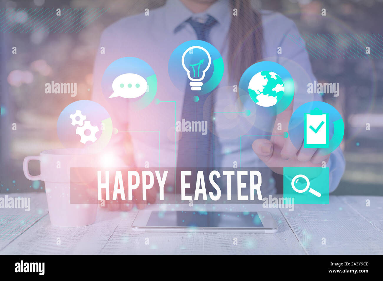 Handwriting text writing Happy Easter. Conceptual photo the Christian ...