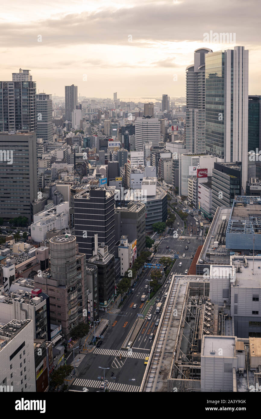 Aerial view of osaka city hi-res stock photography and images - Alamy