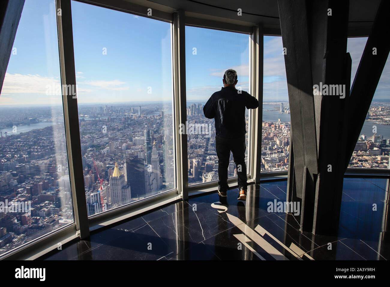 October 10, 2019: View of Manhattan from the newly renovated 102nd ...
