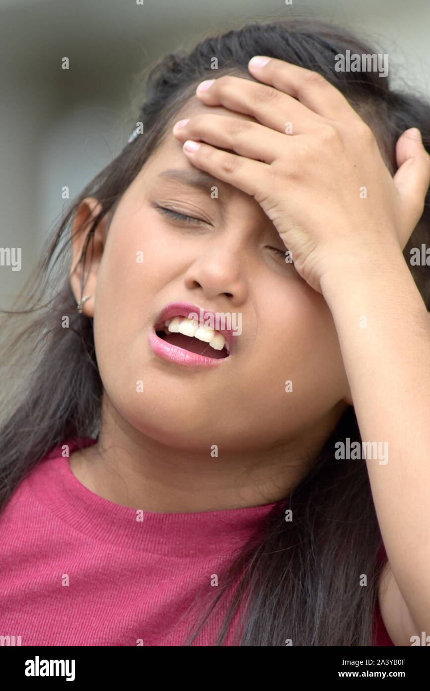 Child With Headache Stock Photo - Alamy
