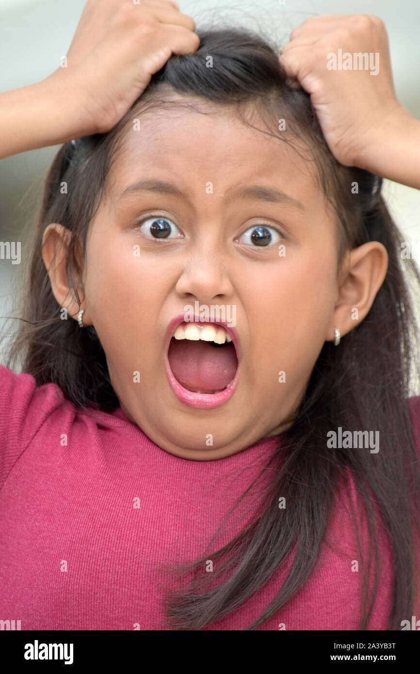 An Anxious Beautiful Person Stock Photo - Alamy