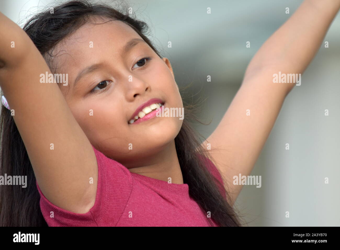 Cute Tween Dancing Stock Photo - Alamy