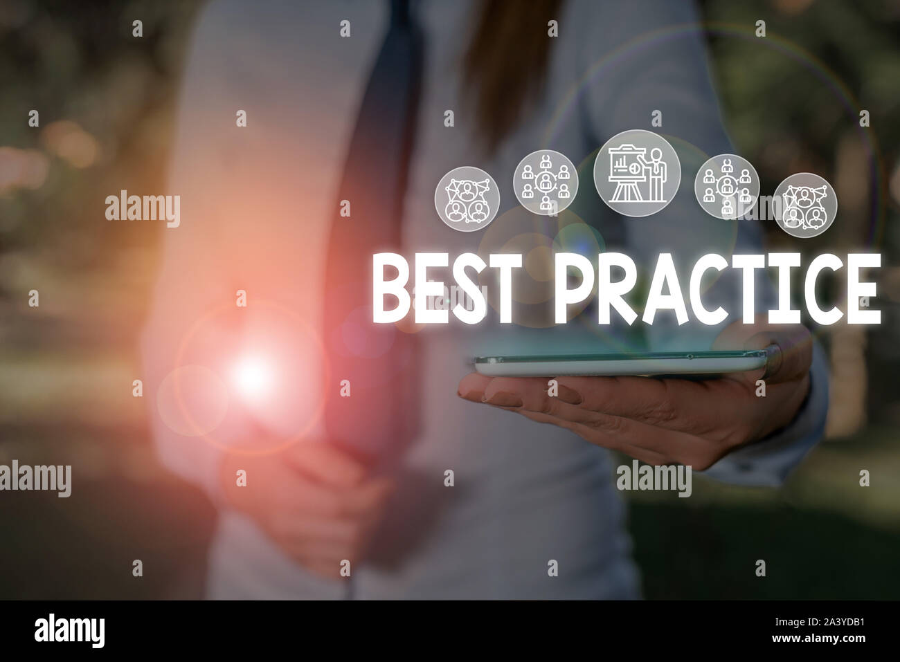Conceptual Hand Writing Showing Best Practice Concept Meaning Method