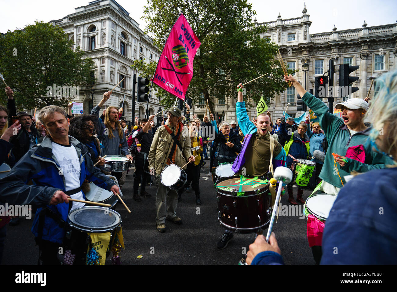 Drummers at protest hi-res stock photography and images - Alamy