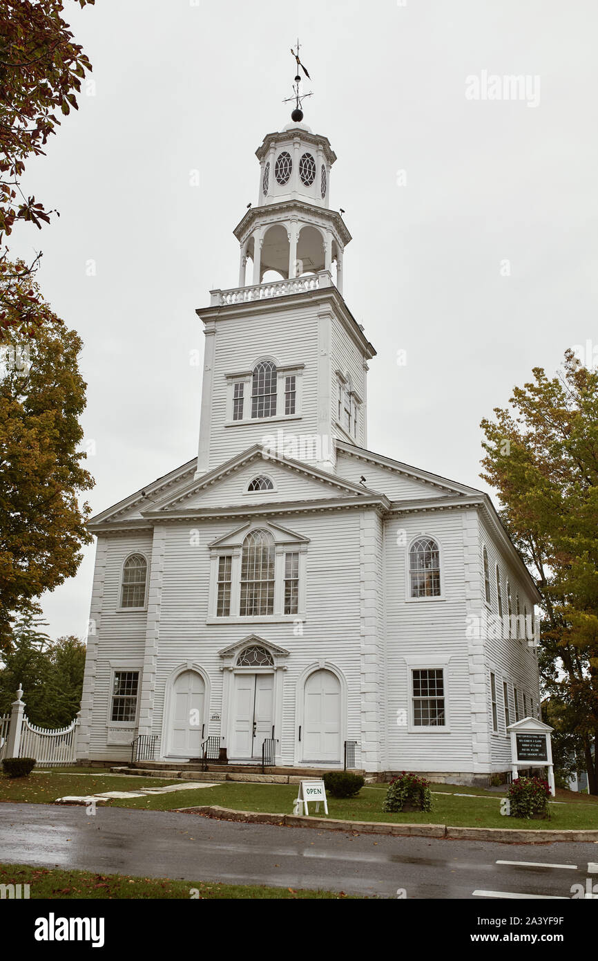The first congregational church of bennington hi-res stock photography ...