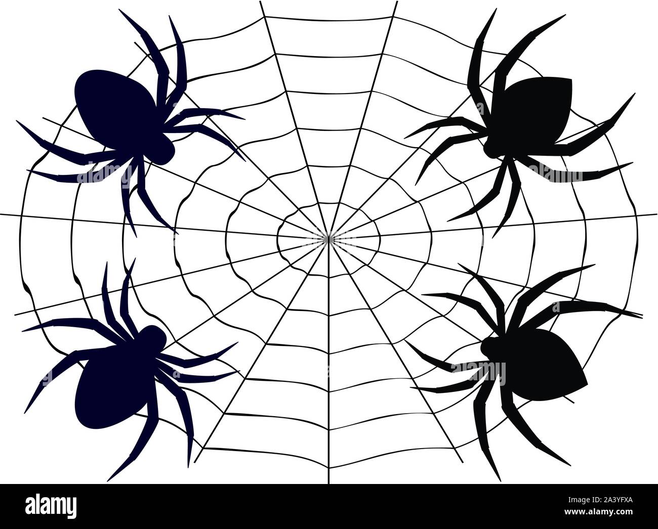 Abstract illustration of cartoon halloween spider design Stock Vector ...