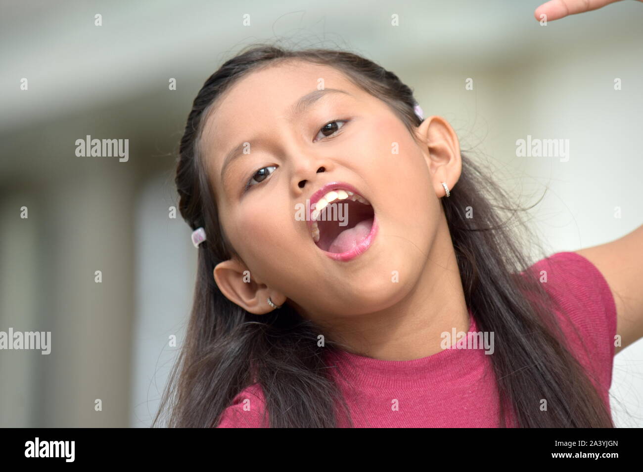 Female And Excitement Stock Photo - Alamy