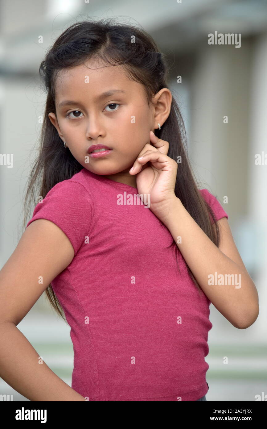 Beautiful Minority Female Posing Stock Photo - Alamy