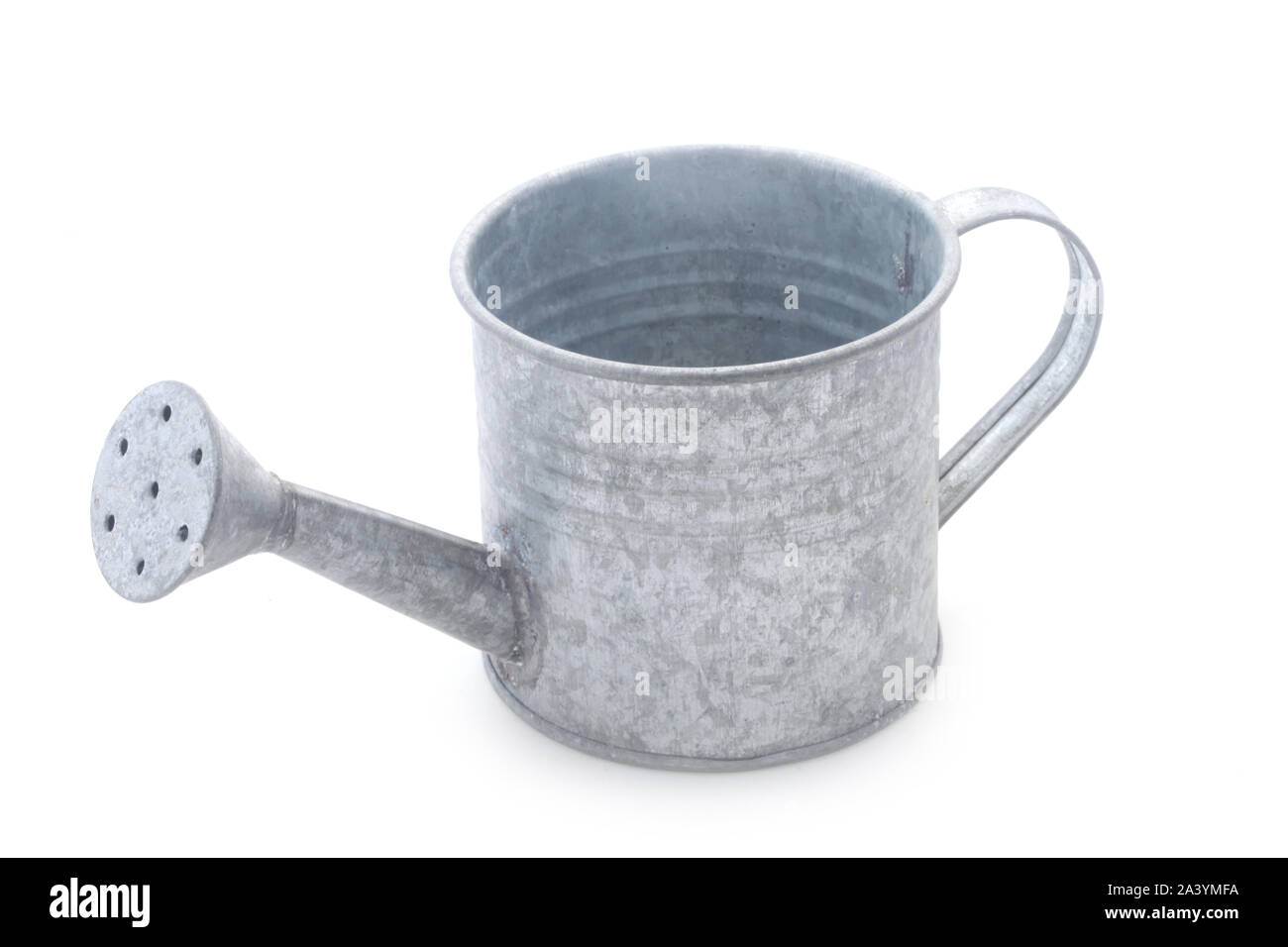 Miniature Watering Can Isolated On White Stock Photo - Alamy