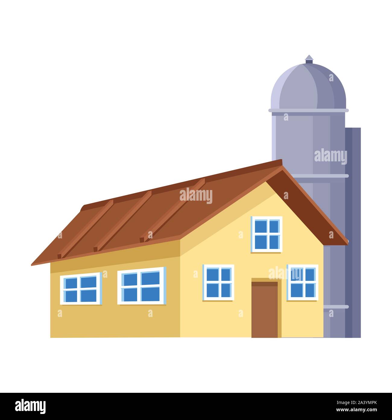 The old granary building Cut Out Stock Images & Pictures - Alamy