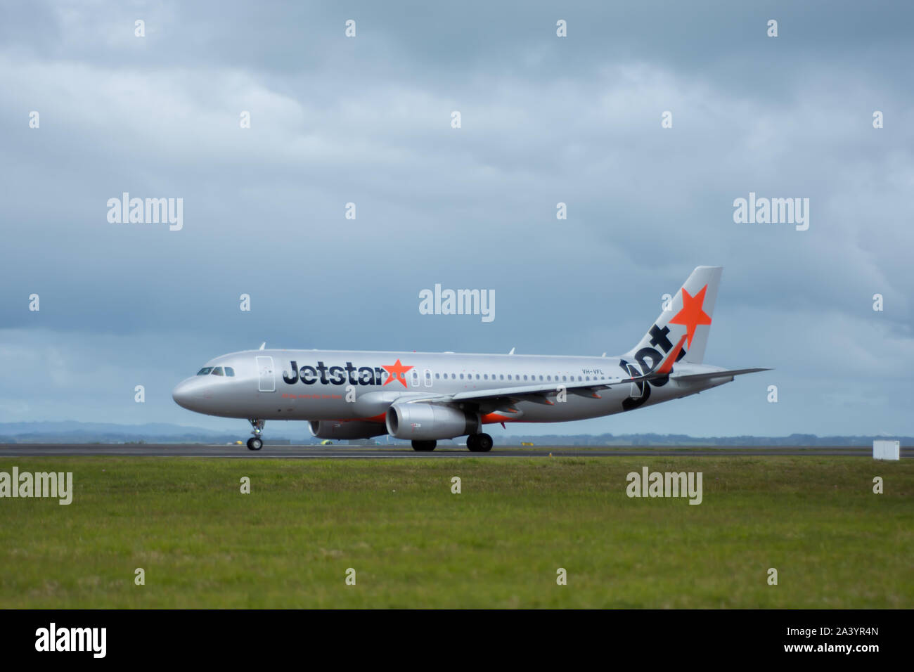 Jetstar, Airbus A320, Taking off, At the Airport, New Zealand Stock ...