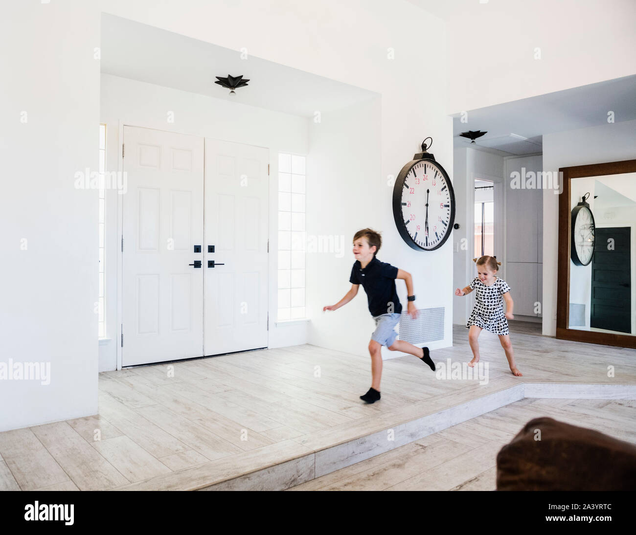 Girls chasing boys hi-res stock photography and images - Alamy