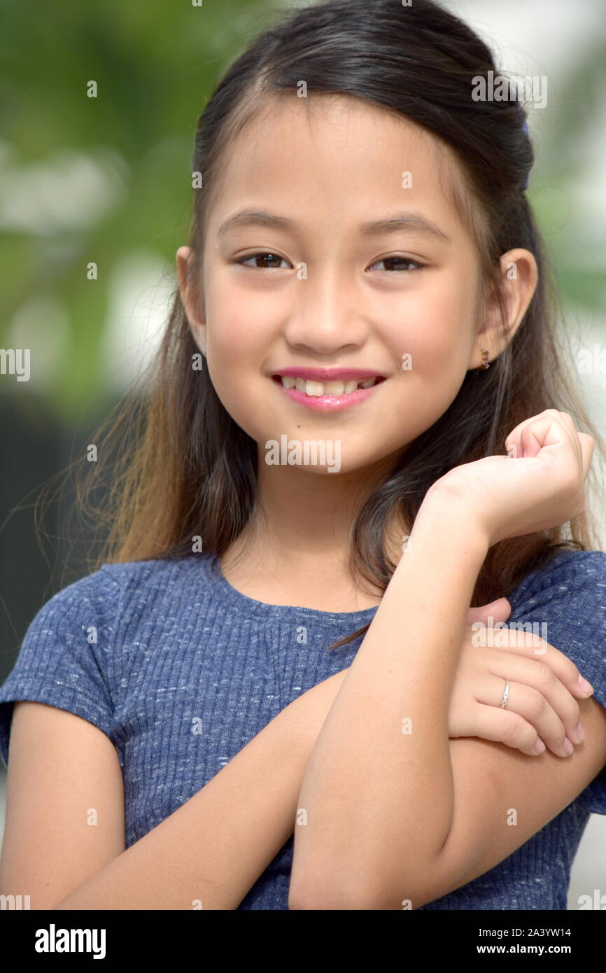 Smiling Beautiful Girl Stock Photo - Alamy