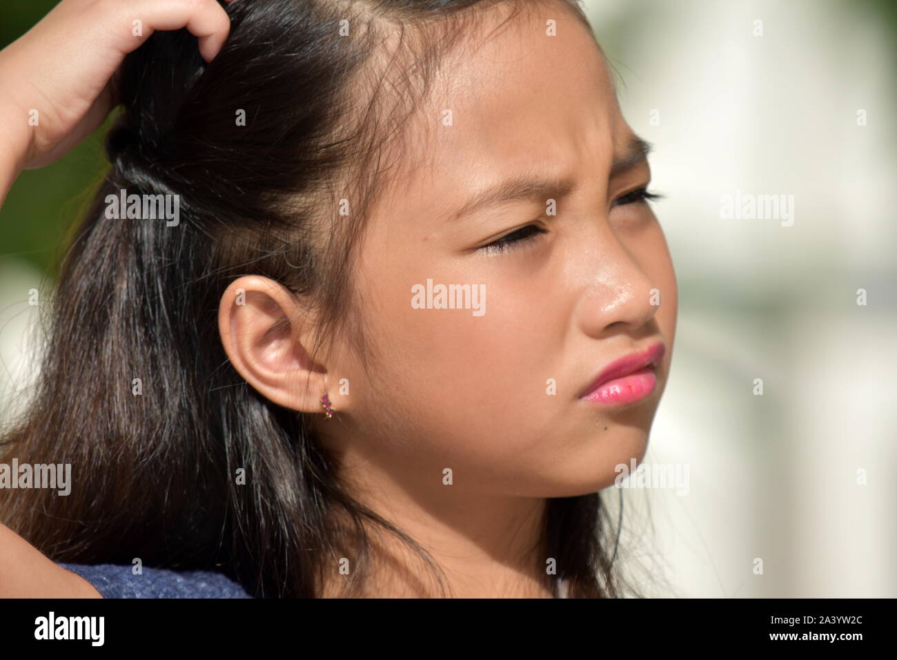 Confused Pretty Diverse Person Stock Photo - Alamy